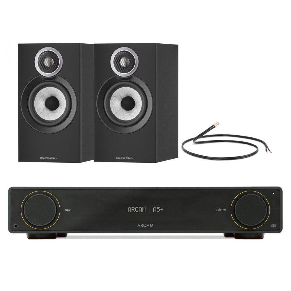 Arcam A5+ Integrated Amplifier with Bowers & Wilkins 607 S3 Bookshelf ...