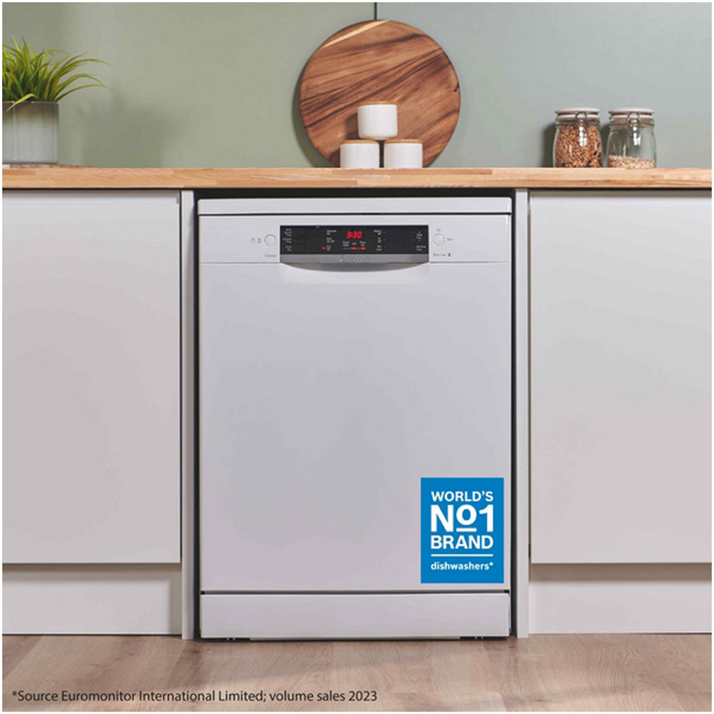 Bosch SMS26AW08G Series 2 Freestanding Full Size Dishwasher 60cm with ...