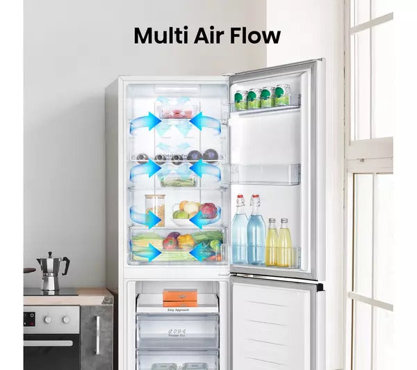 Hisense RB327N4BWE Fridge Freezer Frost Free Freestanding 50/50 182cm ...