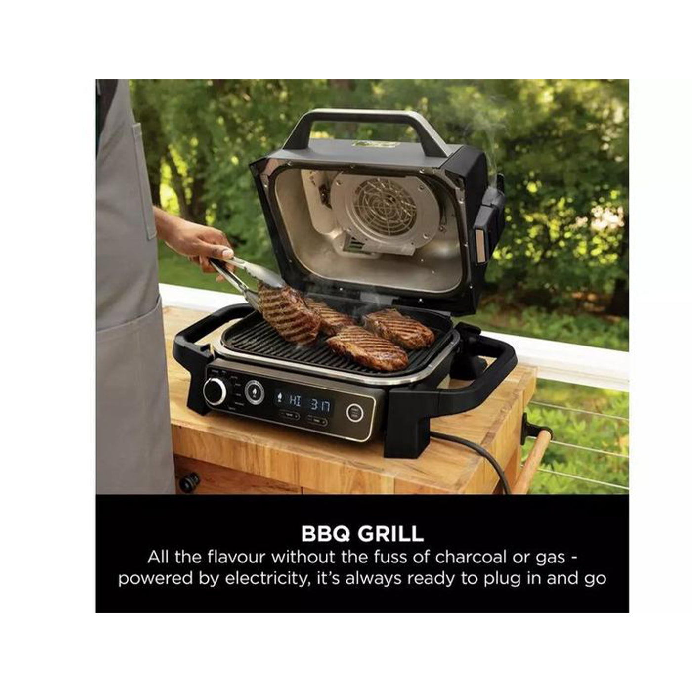 Ninja OG701UK Woodfire Electric BBQ Grill and Smoker - Ninja OG701UK