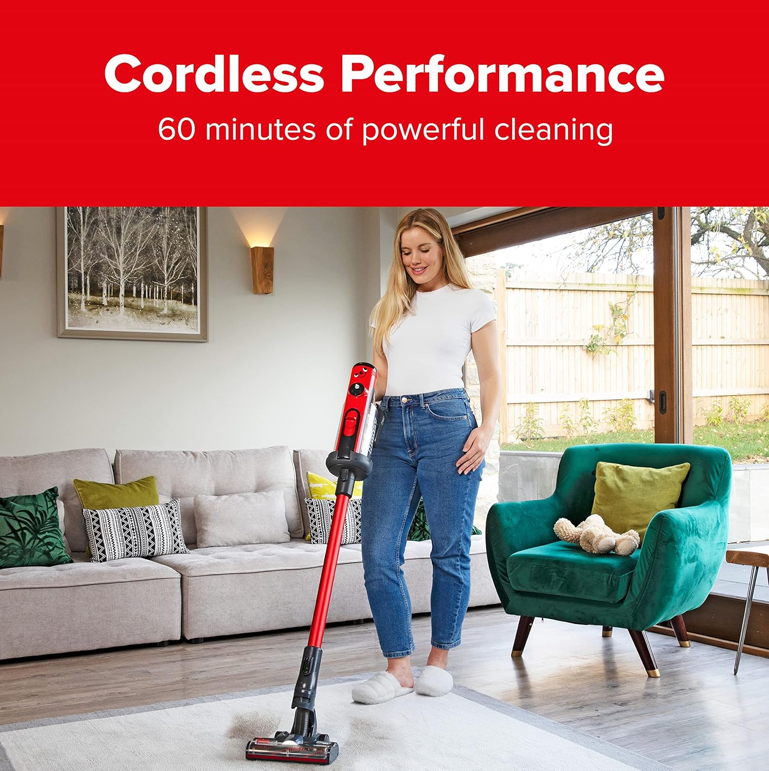 Numatic Henry Quick Cordless Stick Vacuum Cleaner up to 60 Minutes Run ...