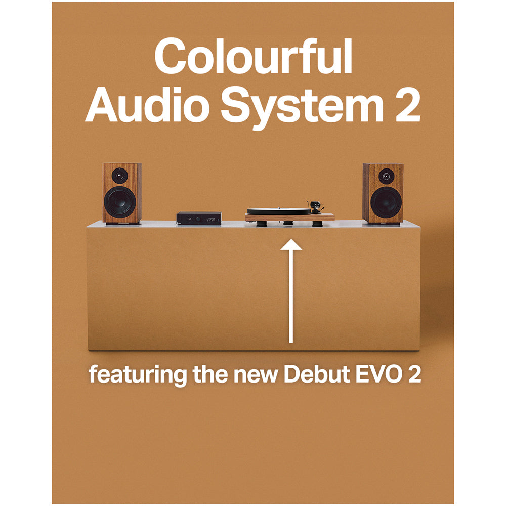 Pro-Ject Colourful Audio System 2 with Debut EVO 2 Turntable MaiA S3 ...