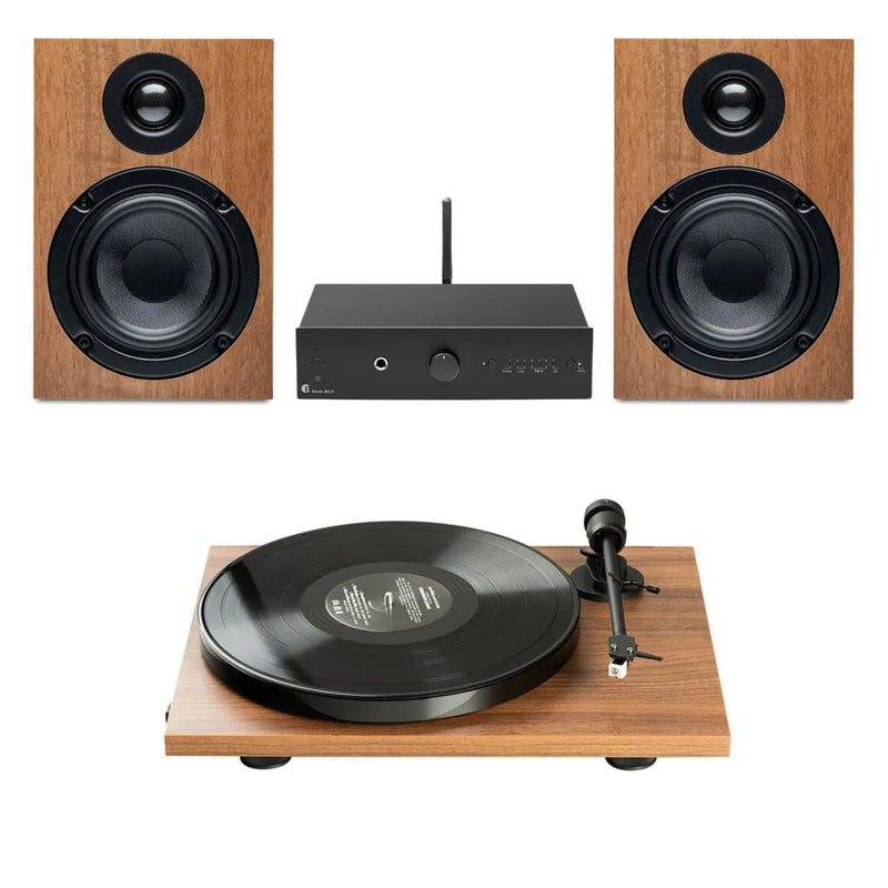 Pro-Ject Stereo Set E1 All-In-One Hi-Fi Set including E1 Turntable with ...